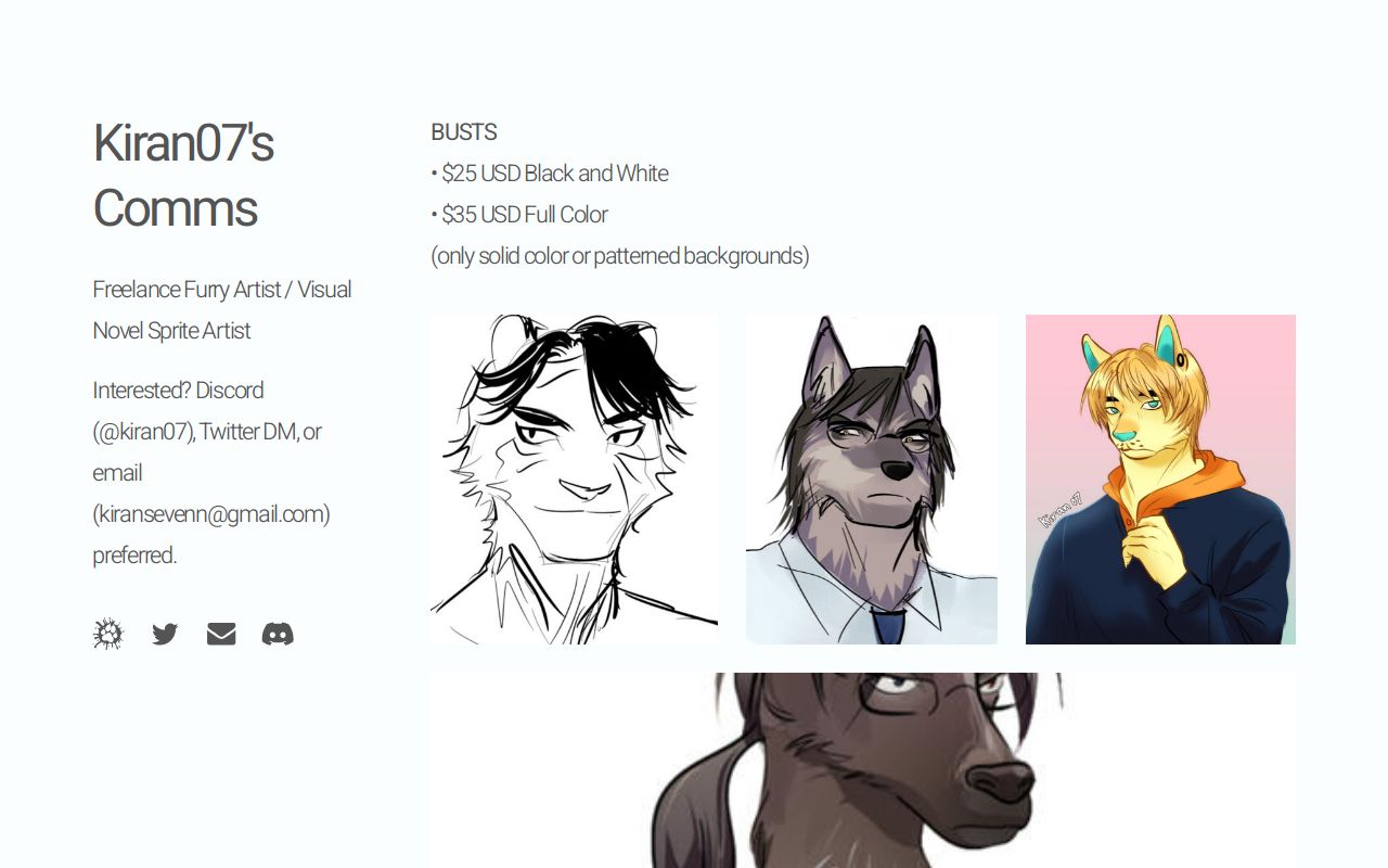 Kiran07's Commissions